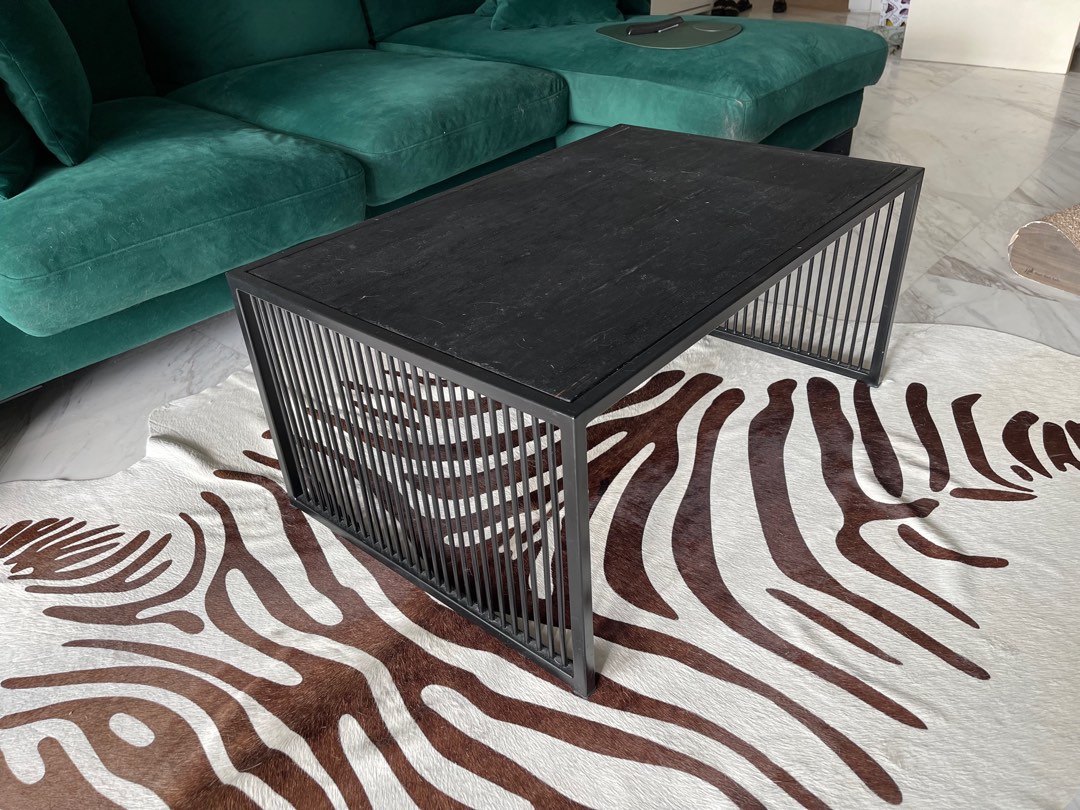 Black Panther Teak Coffee Table, Furniture & Home Living, Furniture ...