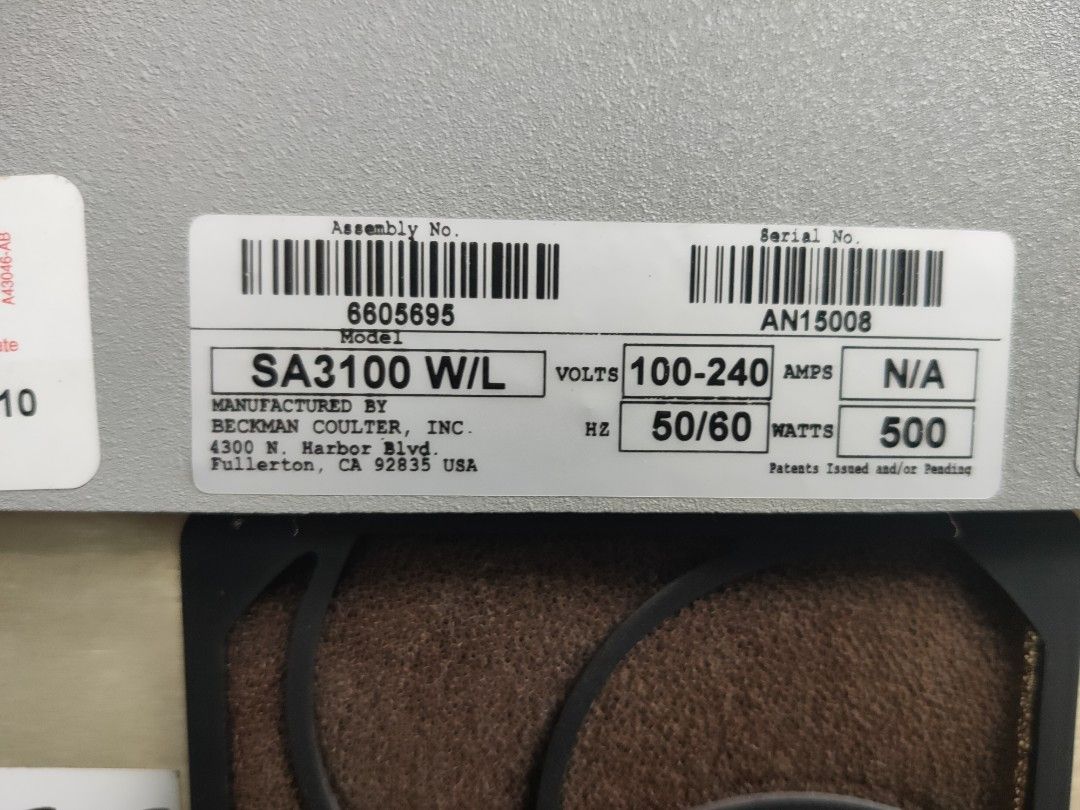 Blackman Coulter SA 3100 Surface Area Analyzer For Sale @ $ 3500 each (AAR 1634), Everything ...