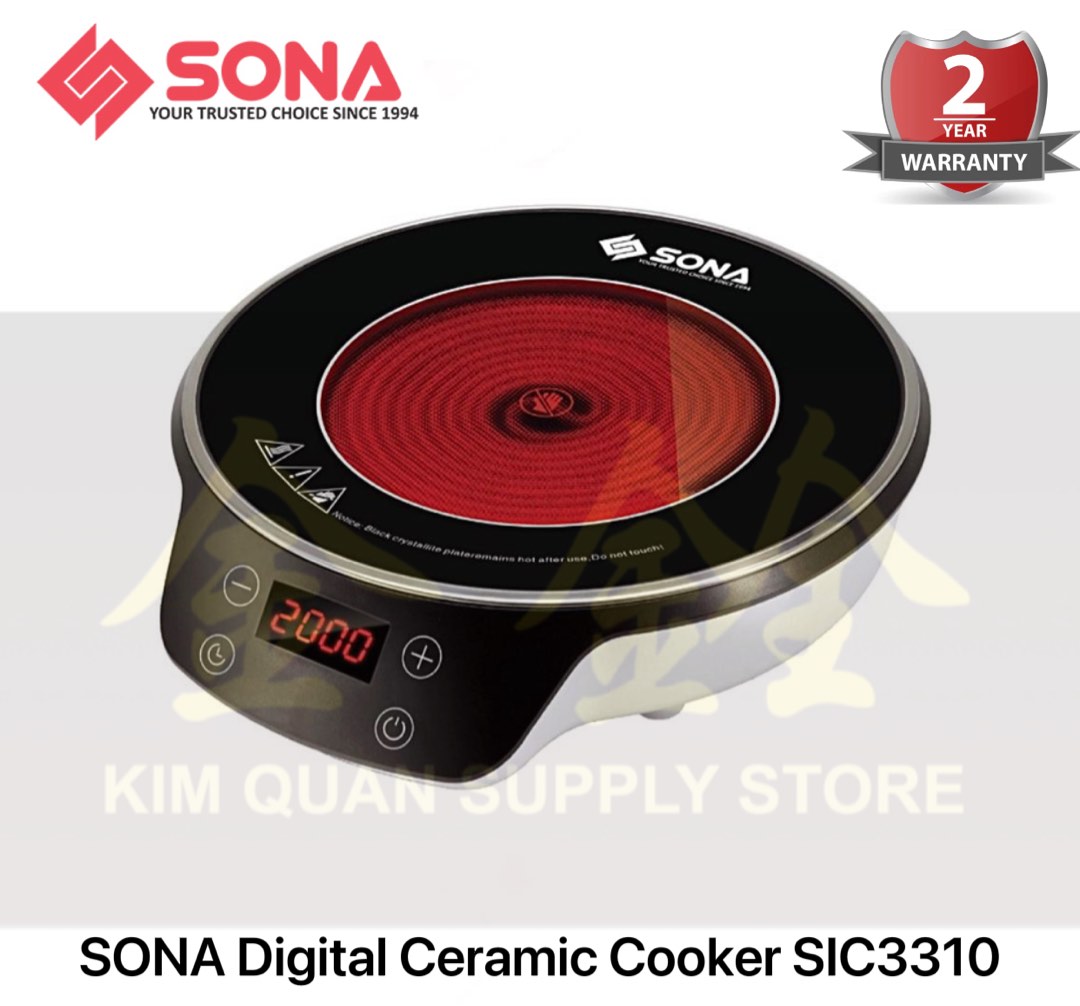 (BNIB with Warranty) SONA Digital Ceramic Cooker SIC3310, TV & Home ...