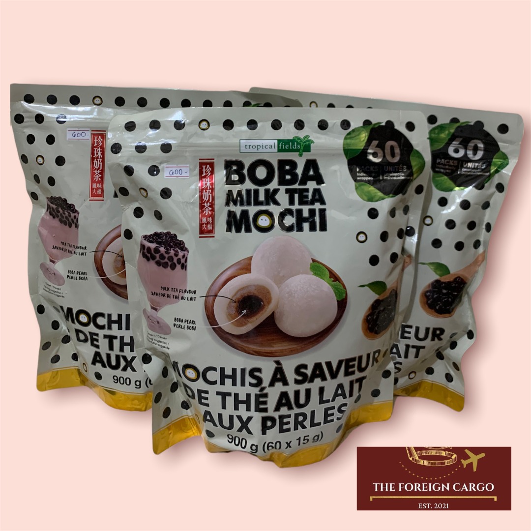 Boba Milk Tea Mochi, Food & Drinks, Packaged & Instant Food on Carousell