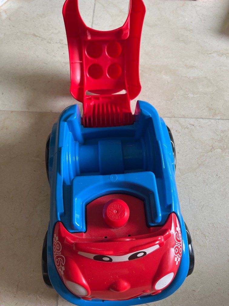 Bright Red and Blue Race Car with Compartment, Hobbies & Toys, Toys ...