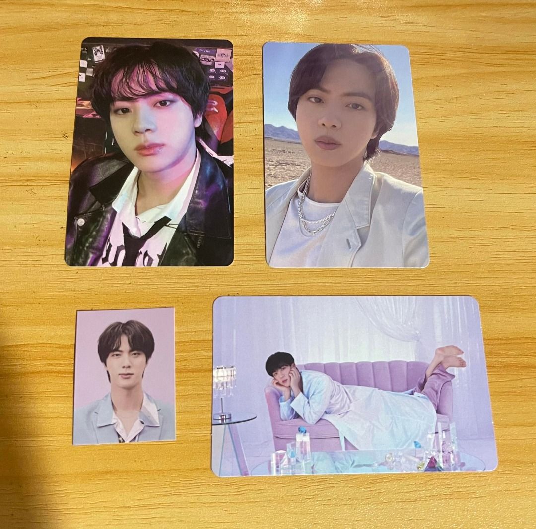 BTS JIN OFFICIAL PHOTOCARD AND PASSPORT SIZE PHOTO SET, Hobbies & Toys ...