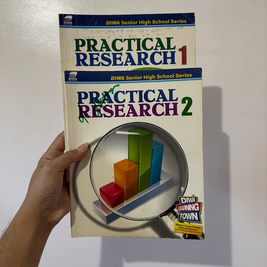 [Bundle] Practical Research 1 and 2 by Diwa Learning Town Senior High School Series Books ...
