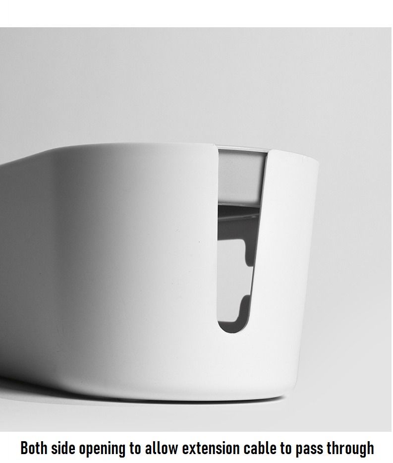 Cable Management Box Storage Power Extension Strip Wire Organizer Cable ...