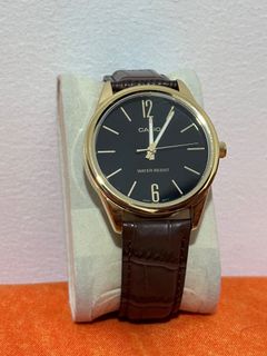 Casio Watch (Brown Strap / Gold Frame), Men's Fashion, Watches ...