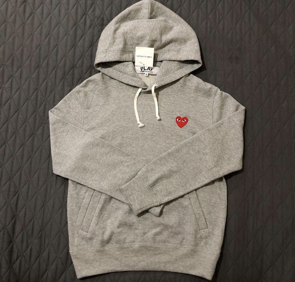 CDG Play Hoodie Jacket, Men's Fashion, Coats, Jackets and Outerwear on ...