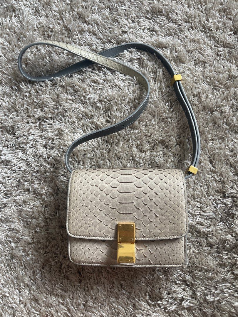 Celine box mini python, Luxury, Bags & Wallets on Carousell