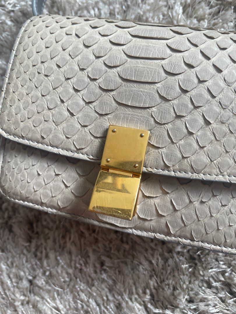 Celine box mini python, Luxury, Bags & Wallets on Carousell