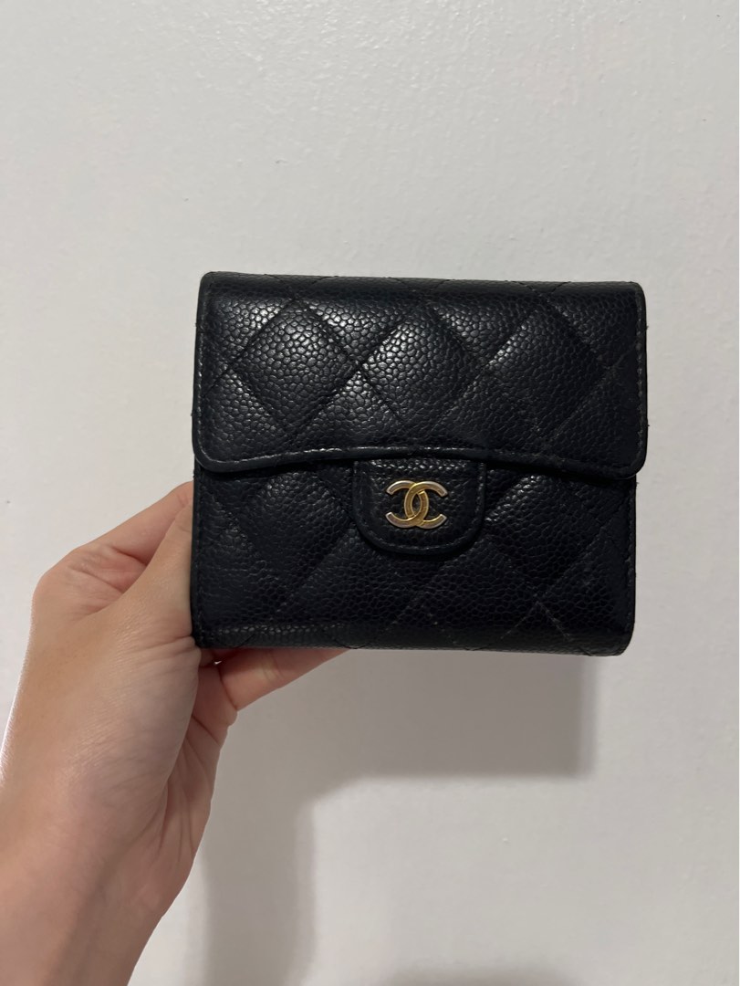 Chanel classic flap wallet (small, caviar, LGHW), Women's Fashion, Bags ...