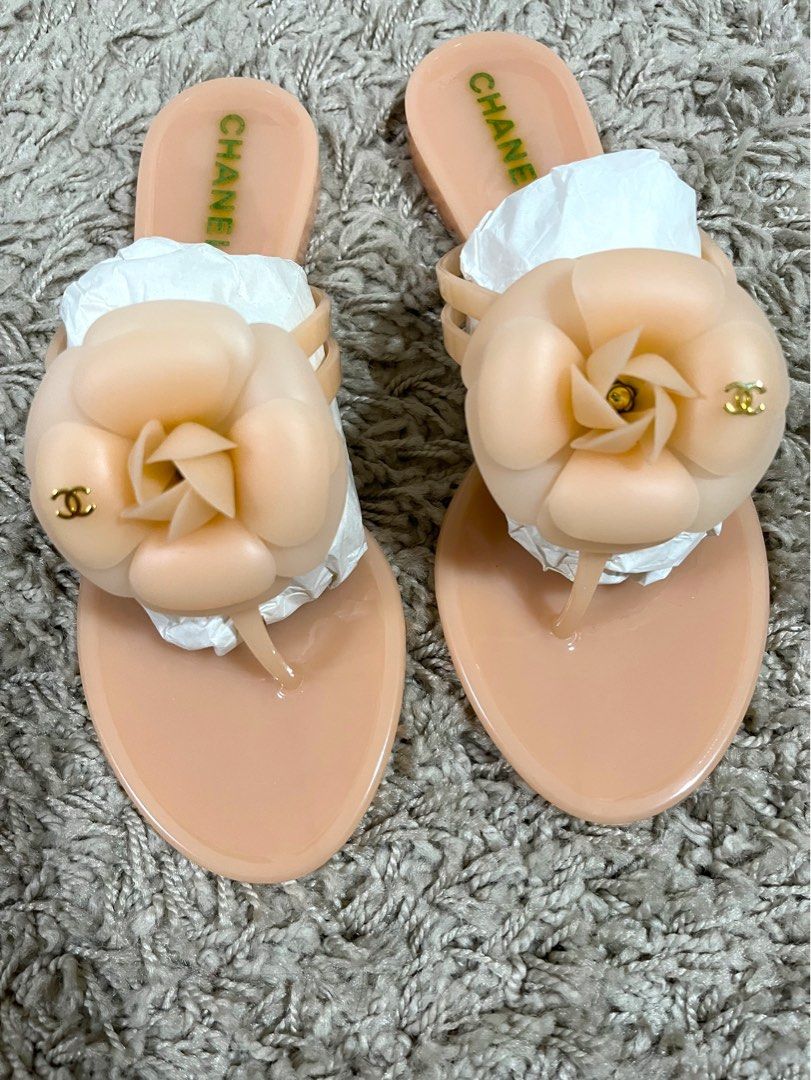 Chanel jelly sandals, Women's Fashion, Footwear, Sandals on Carousell