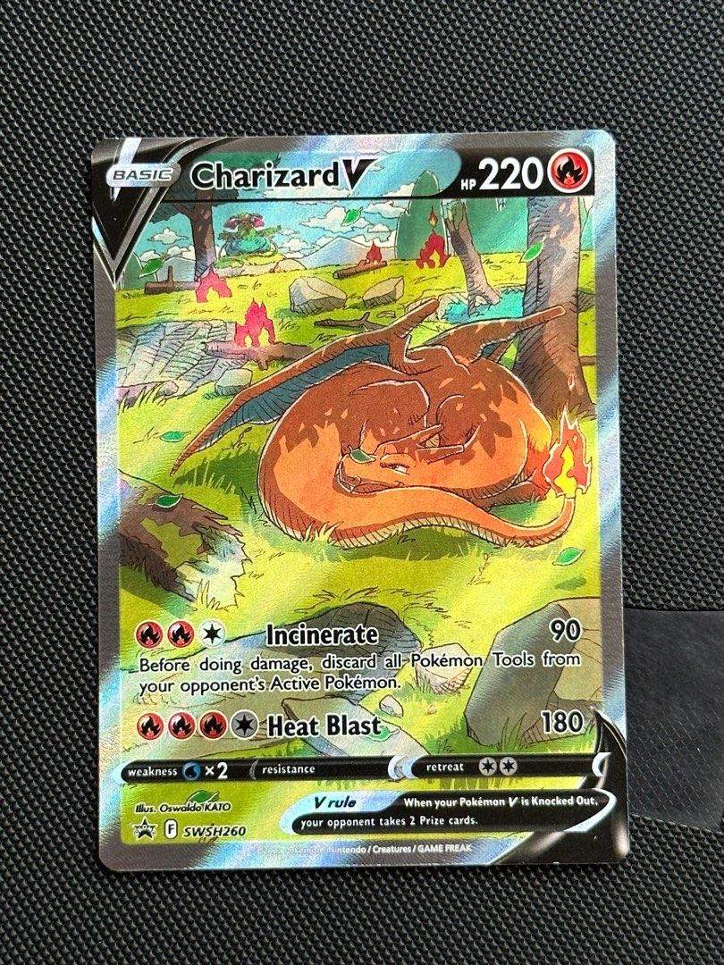 Charizard V UPC Promo - SWSH260 - Pokemon Card, Hobbies & Toys, Toys ...