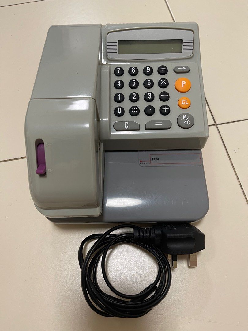 Cheque Writer with LCD Screen 14 Currency code, Computers & Tech ...