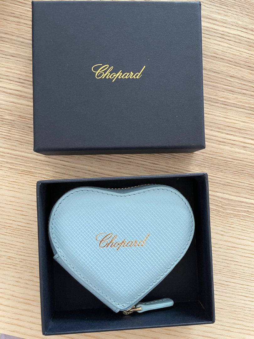 Chopard Leather Heart Coin Purse Wallet, 名牌, 手袋及銀包 - Carousell