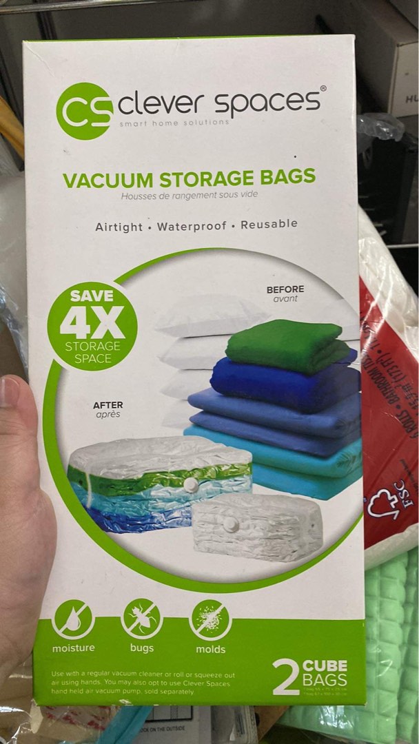 Clever space vacuum cube bag, Hobbies & Toys, Travel, Travel Essentials ...