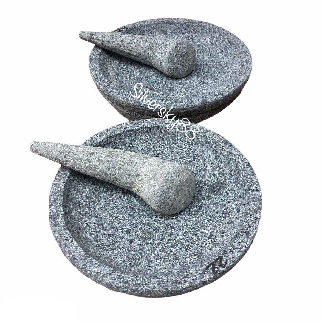 Cobek ulekan stone mortar and pestle batu lesung chilli sambal ...