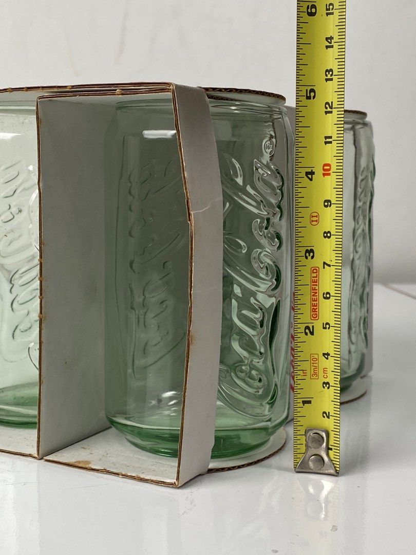 Coca Cola Can Glass collectible 4pcs 12oz made in USA by Luminarc for ...