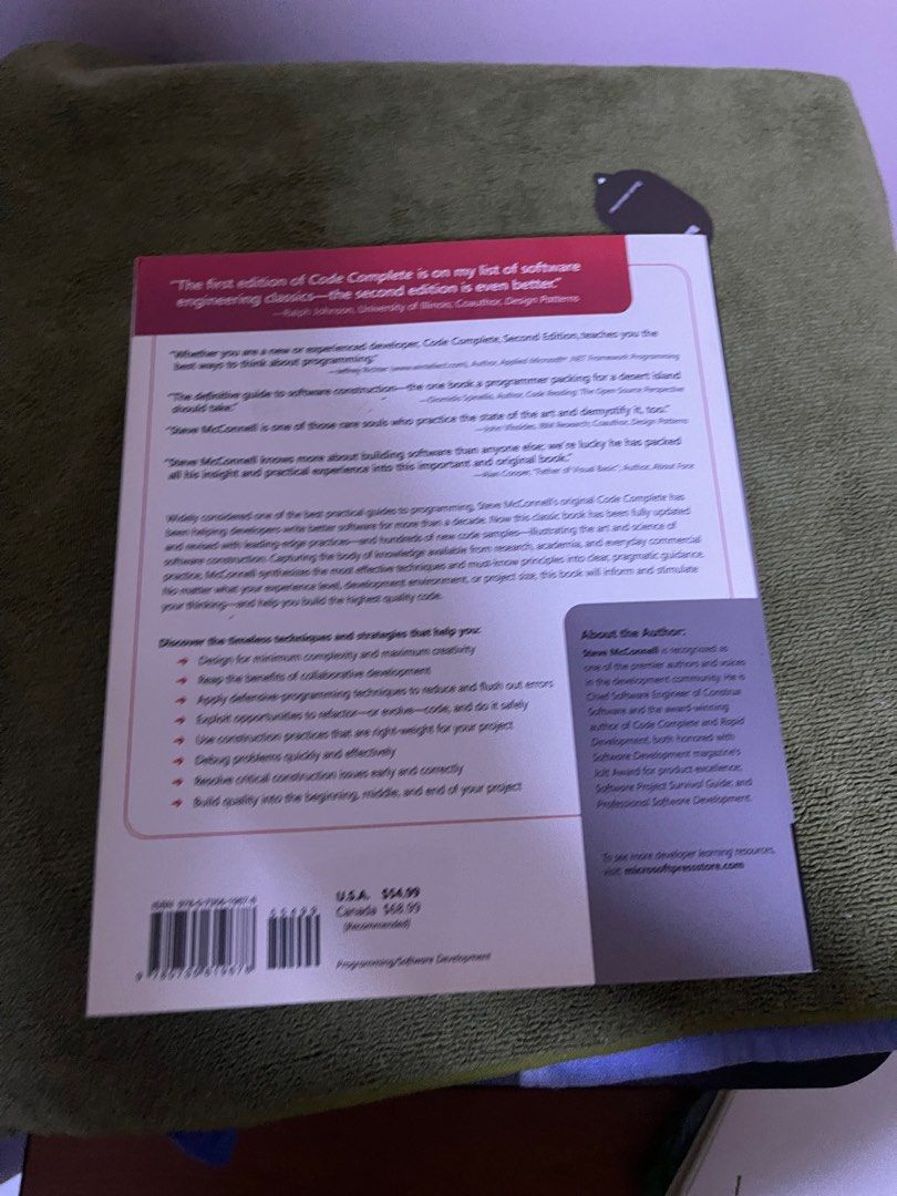 Code complete 2nd edition, Hobbies & Toys, Books & Magazines ...
