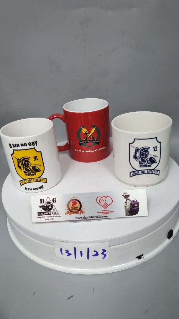 Coffee Mug with printed Army unit logos last piece per design ...