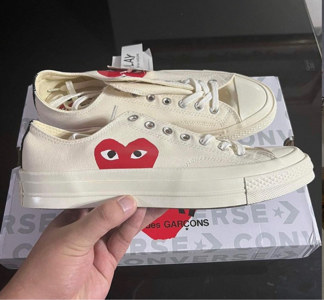 Converse x CDG, Men's Fashion, Footwear, Sneakers on Carousell