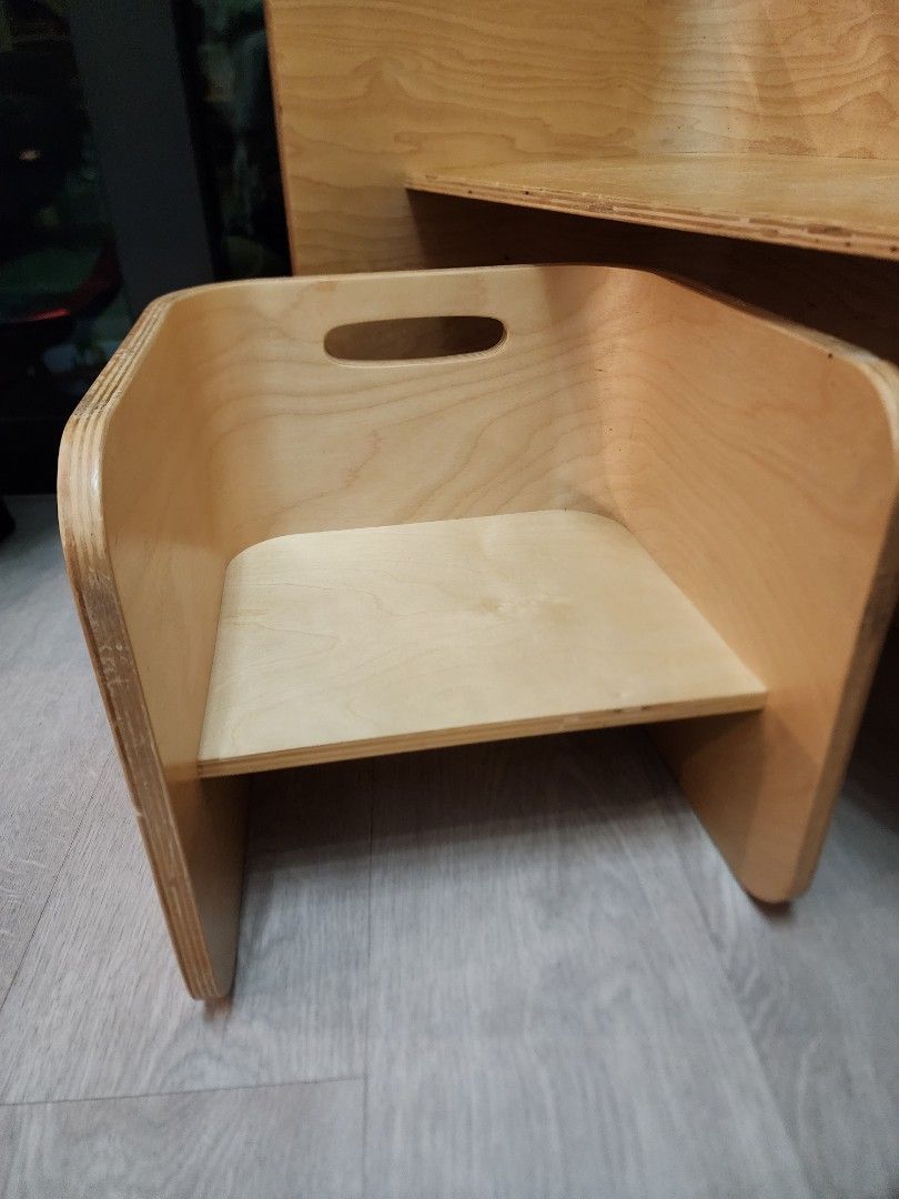 Convertible study table and chair for kids, Furniture & Home Living ...