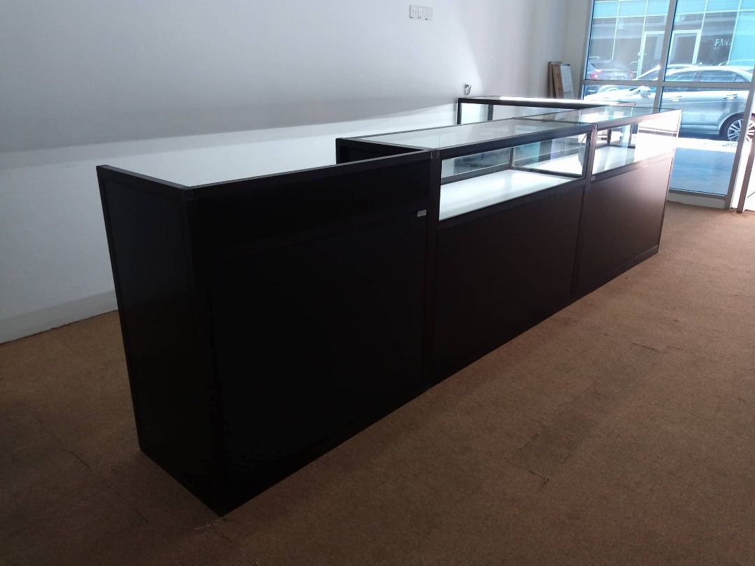 Custom Made - Aluminium Glass Display Counter Set New!, Furniture ...