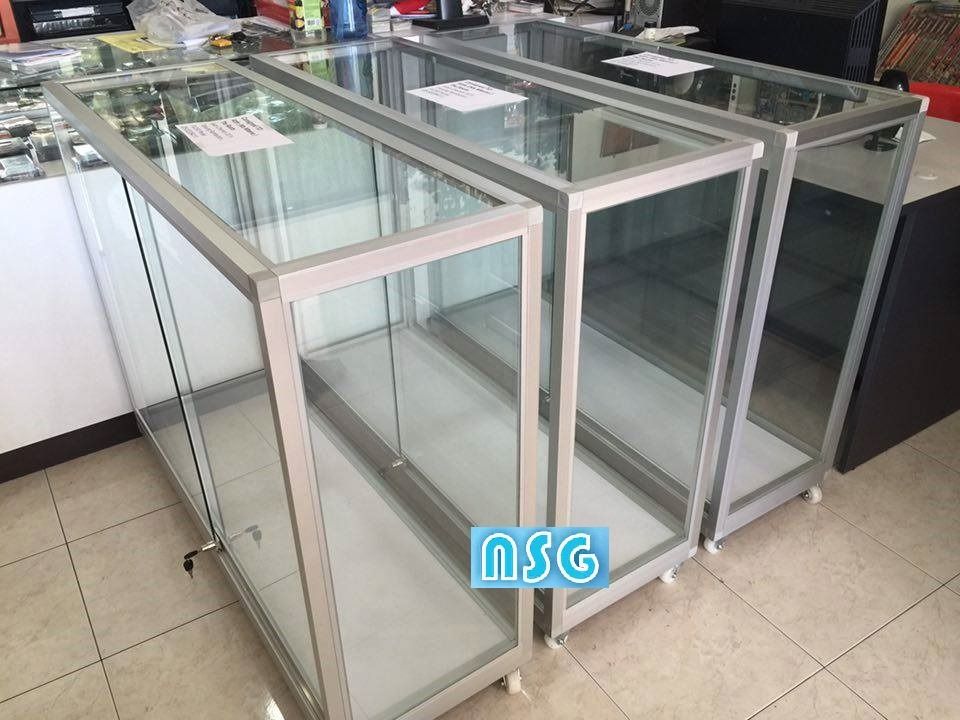 Custom made Aluminium Glass Display cabinet, Furniture & Home Living ...