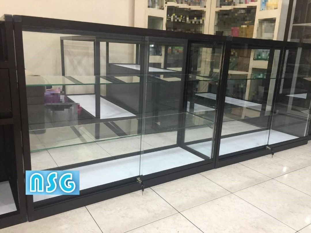 Custom made Aluminium Glass Display cabinet, Furniture & Home Living ...