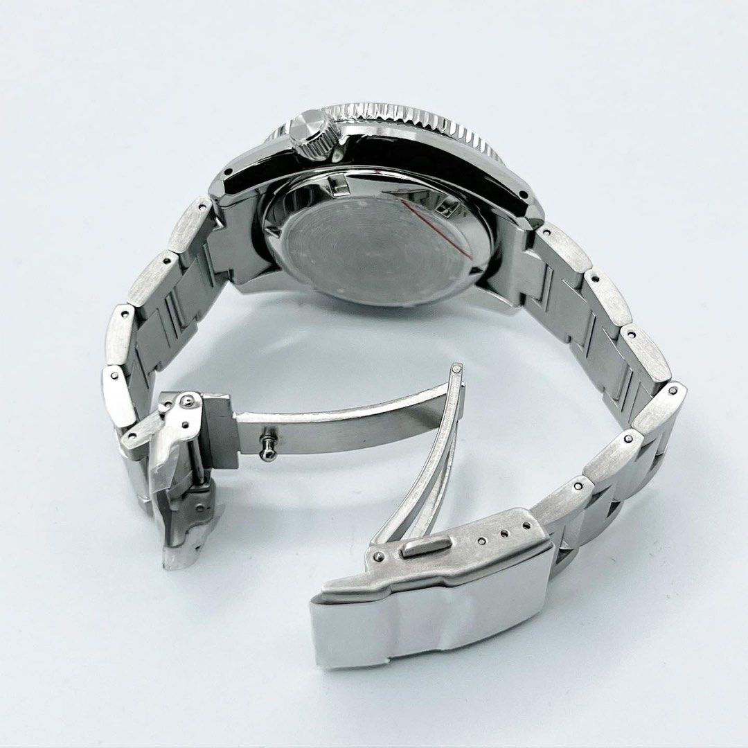 Custom Grand Seiko Mod GS GMT White Birch MM200 Lumed Bezel, Men's ...