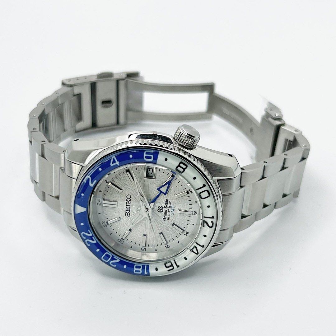 Custom Grand Seiko Mod GS GMT White Birch MM200 Lumed Bezel, Men's ...