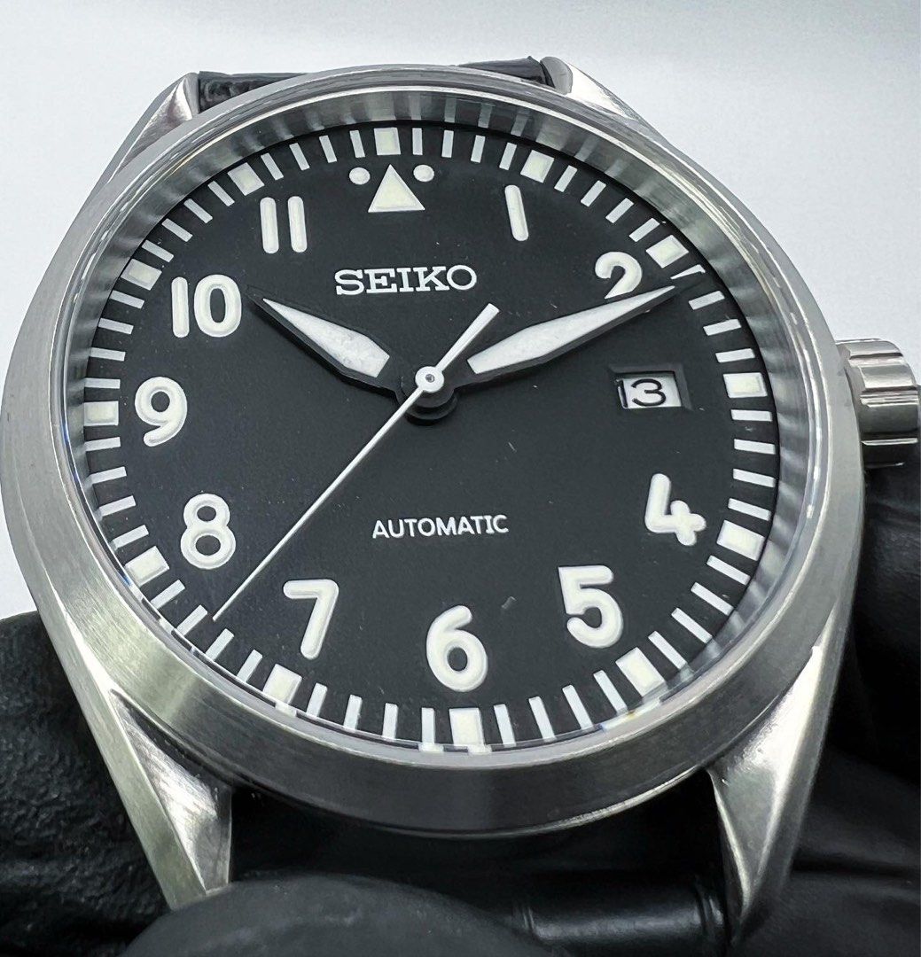 Custom Seiko Mod IWC Big Pilot 40mm, Men's Fashion, Watches ...