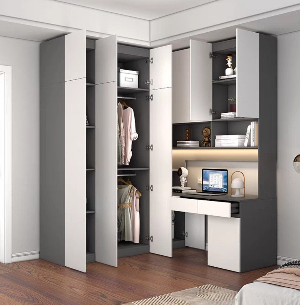 Customize L shape wardrobe /customize wardrobe with table, Furniture ... Customize L shape wardrobe /customize wardrobe with table, Furniture ...