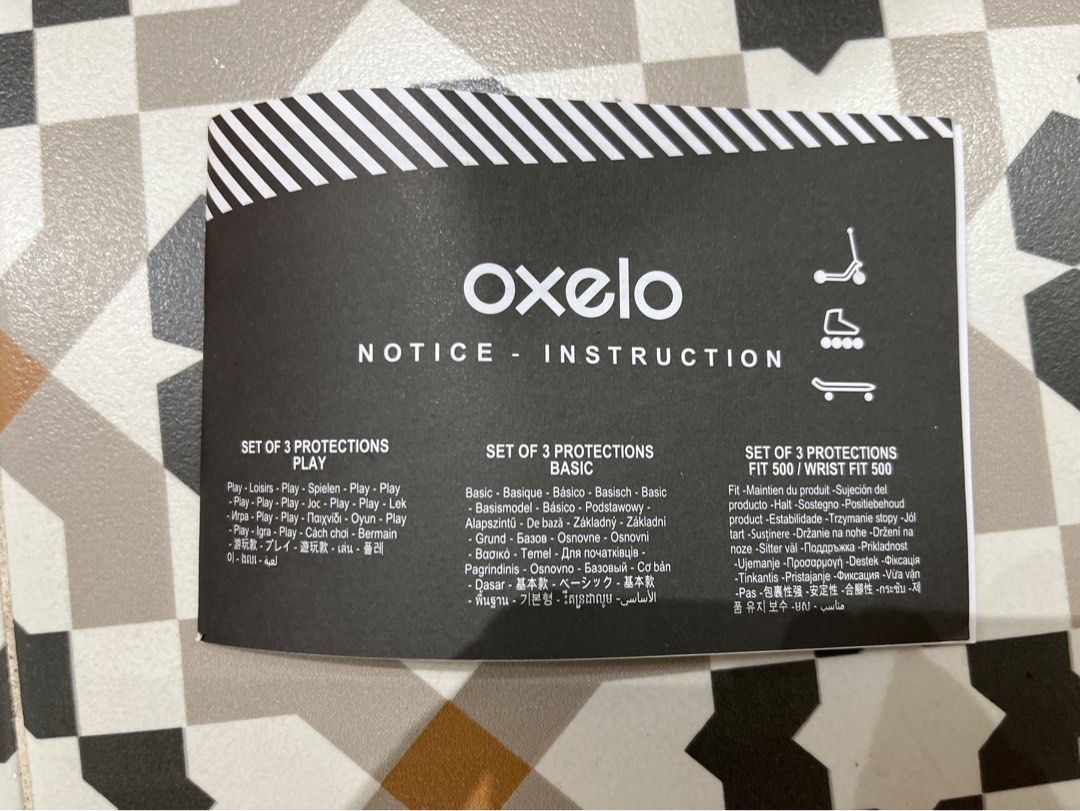 Decathlon oxelo 3 set protectors, Sports Equipment, Sports & Games ...