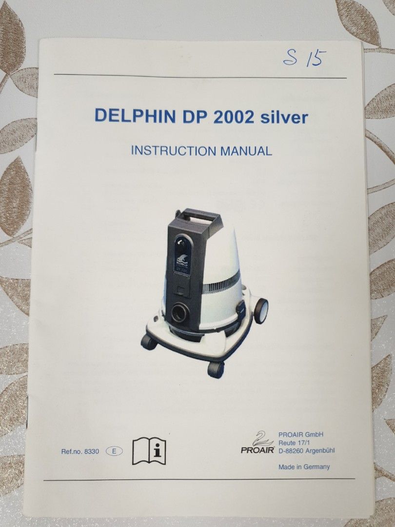 Delphin Vacuum Cleaner, Furniture & Home Living, Cleaning & Homecare ...