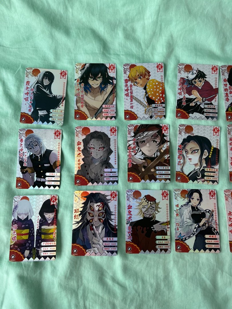 Demon slayer cards, Hobbies & Toys, Memorabilia & Collectibles, Fan ...