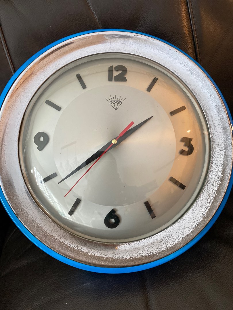 Vintage Diamond clock, Hobbies & Toys, Memorabilia & Collectibles ...