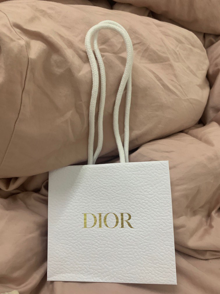 Dior paper bag small, Luxury, Bags & Wallets on Carousell