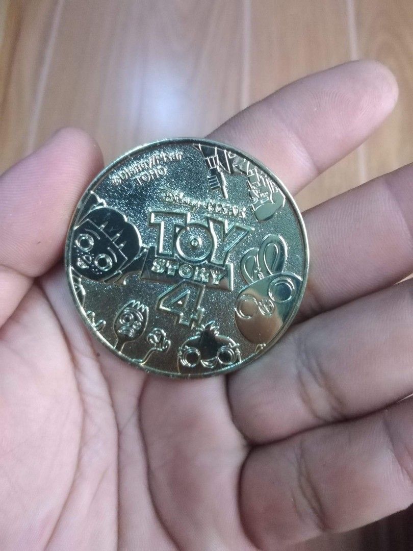 Disney Pixar Toy Story 4 Medal Coin, Hobbies & Toys, Toys & Games on ...