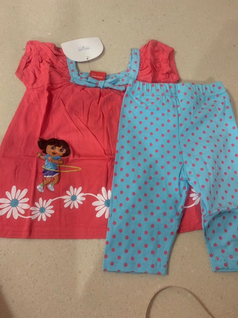 Dora The Explorer Top and Bottom Set 2T 3T 4T, Babies & Kids, Babies ...