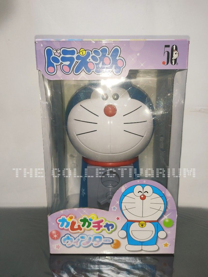 Doraemon 50th Anniversary Desktop Gacha Gumball Dispenser, Hobbies ...