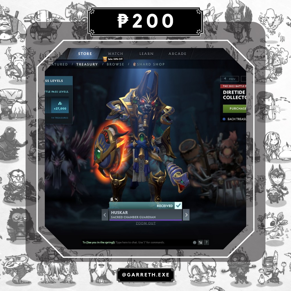 [DOTA] Diretide 2022 Collector's Cache II - Huskar, Video Gaming ...