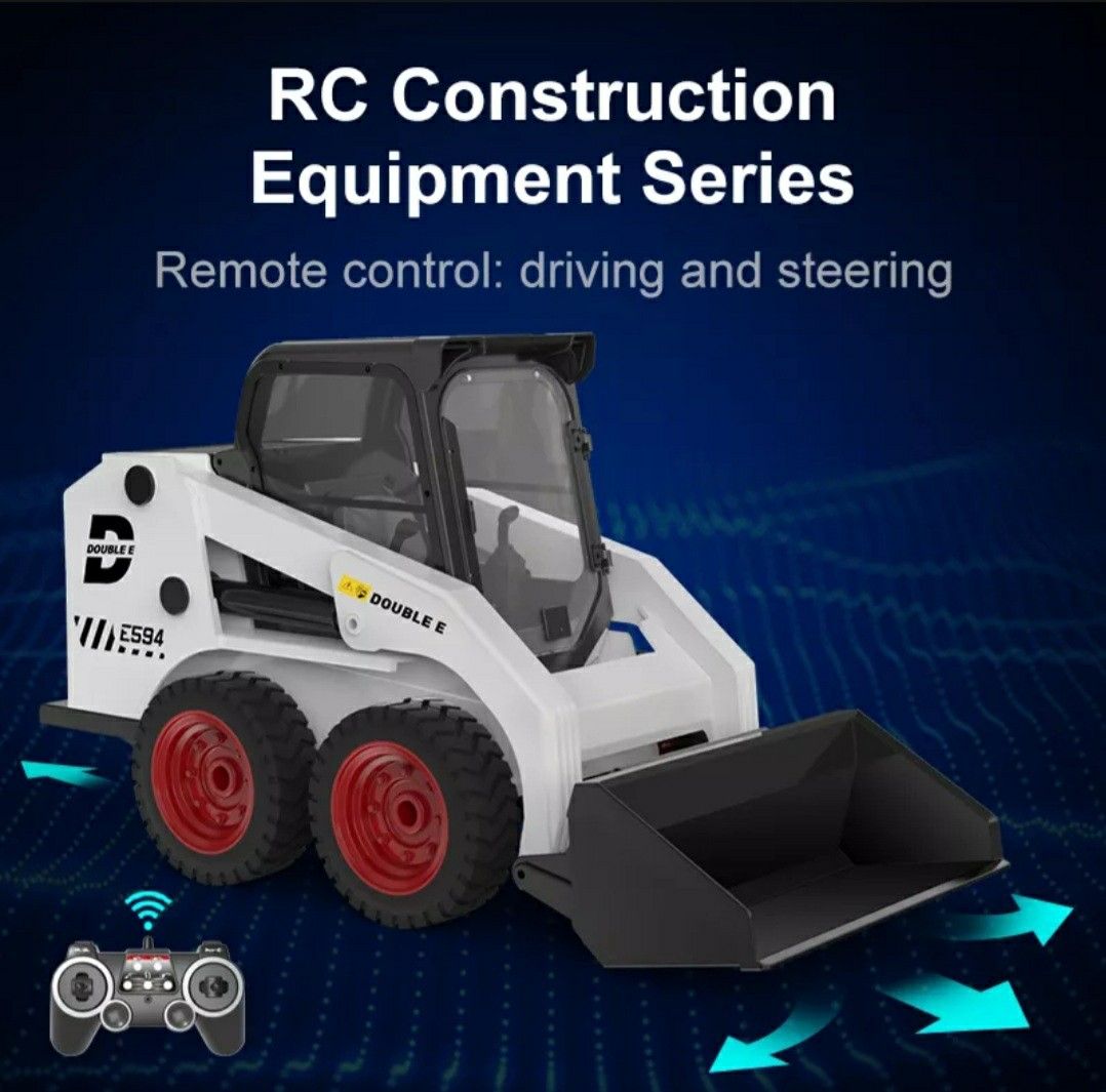 Double E E594 Remote Control Skid Steer Loader, Hobbies & Toys, Toys ...