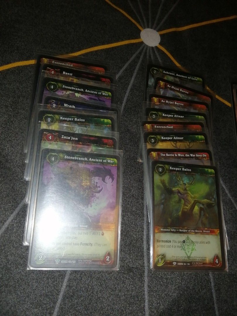 druid/treant tokens deck world of warcraft tcg, Hobbies & Toys, Toys ...