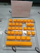 Ducky PBT Seamless Rubber Yellow Keycap Set (31 keys) Cherry Profile, Computers & Tech, Parts ...