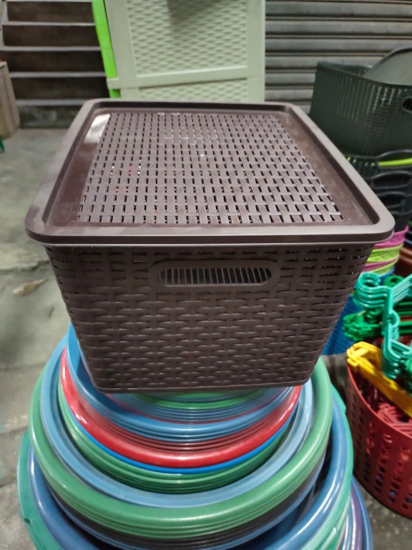 ECOTRAY RATTAN by Zooey, Furniture & Home Living, Home Improvement & Organization, Storage Boxes ...