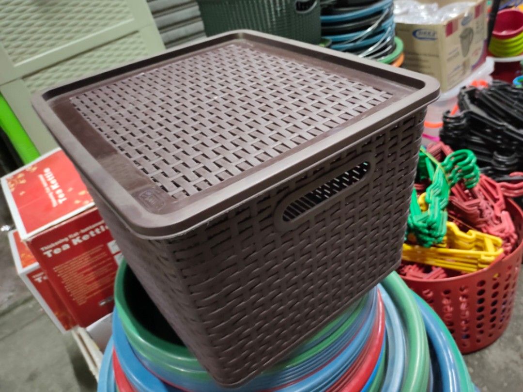 ECOTRAY RATTAN by Zooey, Furniture & Home Living, Home Improvement & Organization, Storage Boxes ...