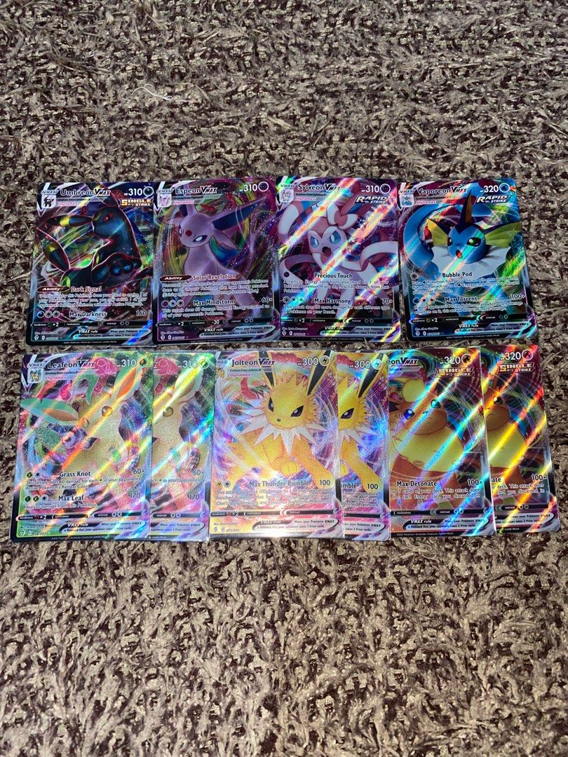 Eeveelution VMAX & V Cards - Pokemon TCG Evolving Skies (Umbreon ...