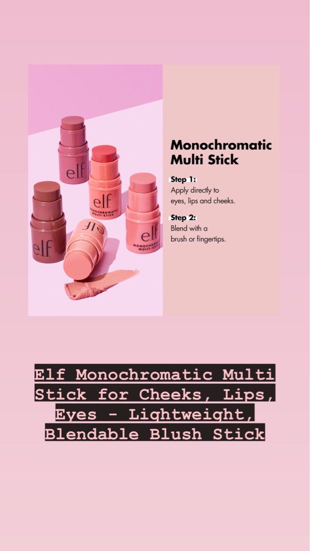 ELF MULTI STICK ( PREORDER), Beauty & Personal Care, Face, Face Care on ...