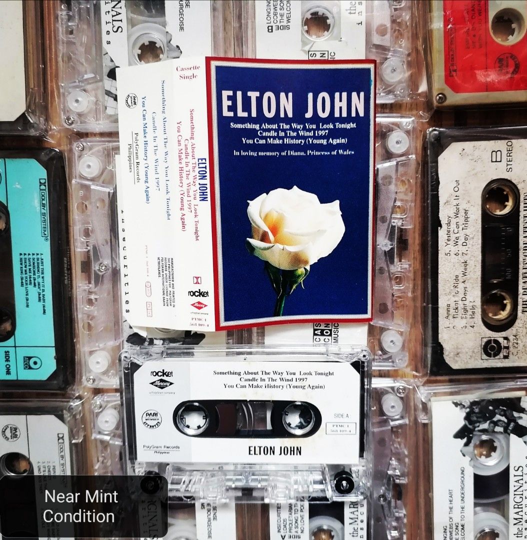 Elton John Something about the you look tonight Cassette Tape Original Cassette Tapes Vintage ...