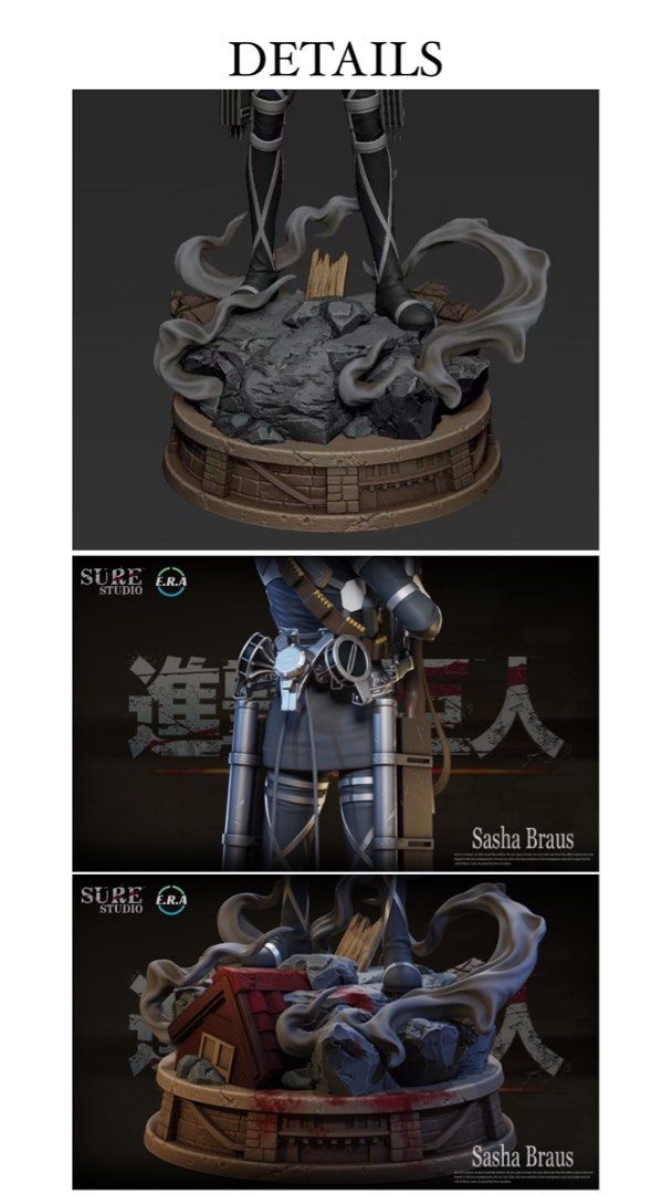 E.R.A & Sure Studio - Sasha Attack On Titan, Hobbies & Toys, Toys ...