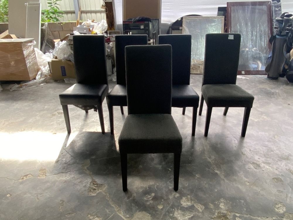 (F20039046) Grey Fabric Dining Chair / Kerusi Makan Kain Kelabu ...